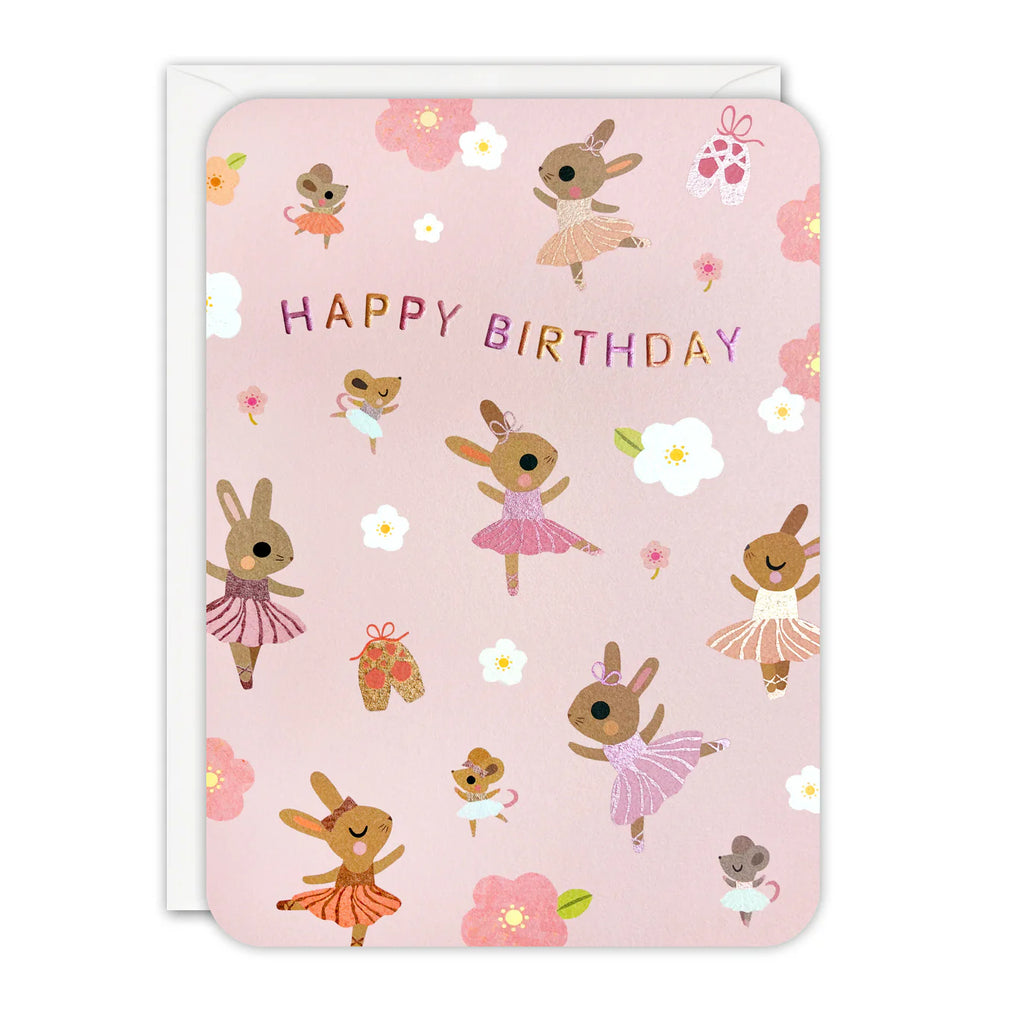 Birthday Ballet Bunnies Sprouts Card – Fig & Fox