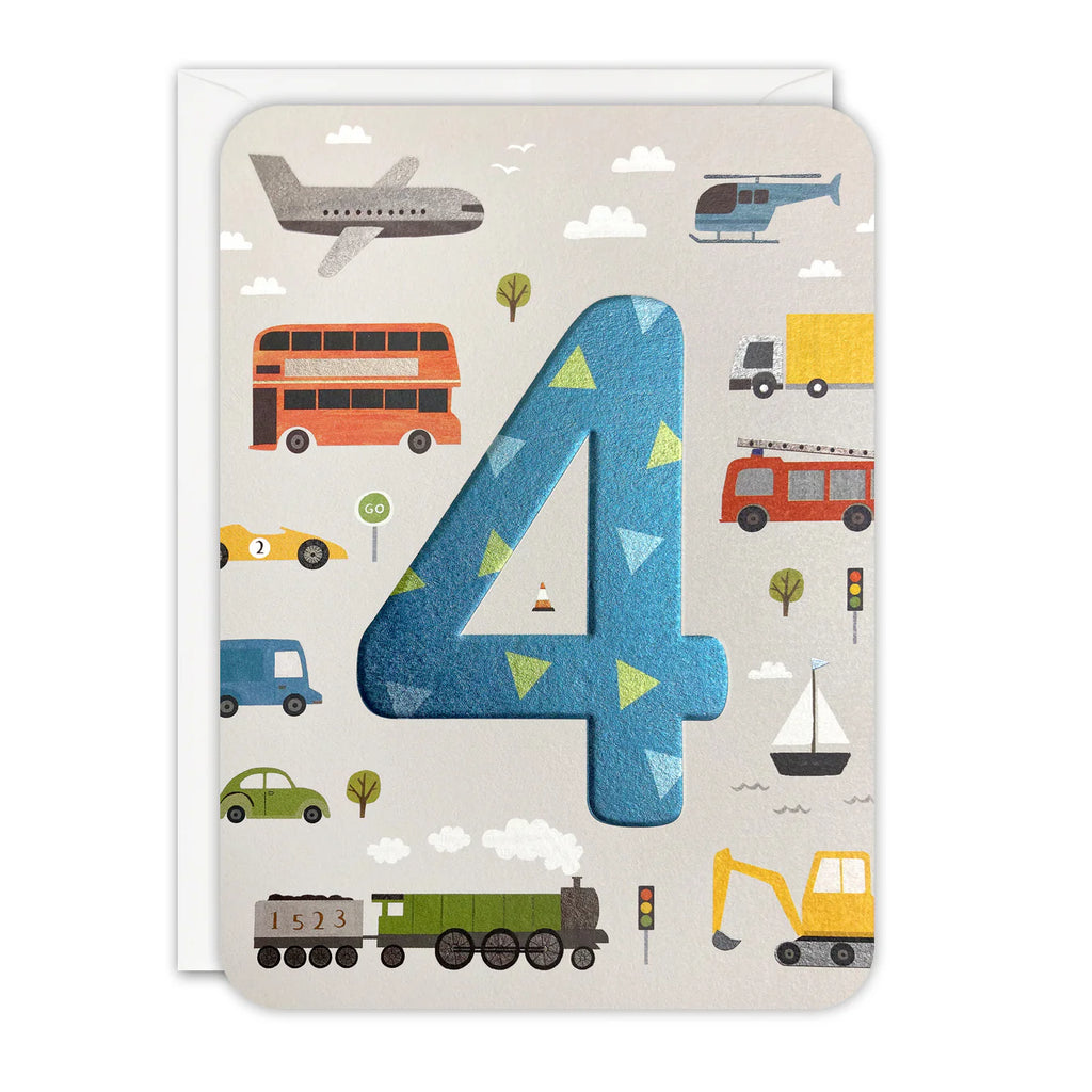 Age 4 Transport Sprouts Card – Fig & Fox