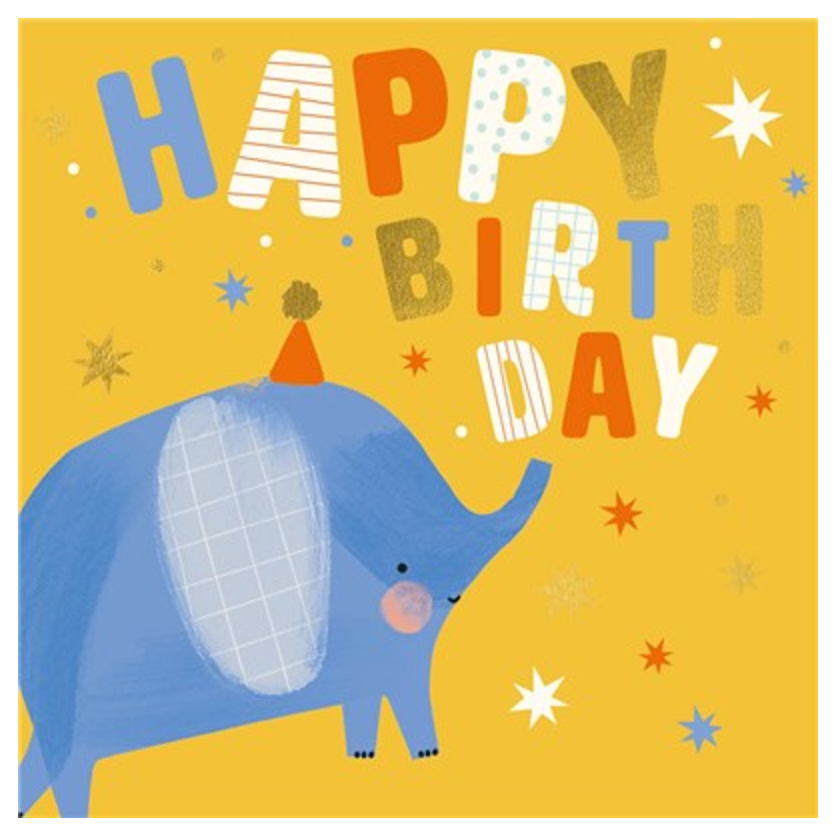 Birthday Elephant Card – Fig & Fox