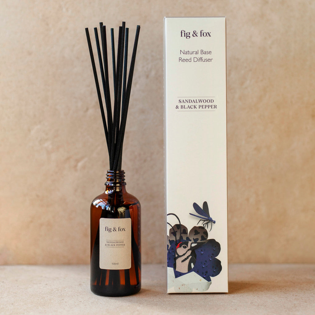 Sandalwood & Black Pepper Reed Diffuser – Fig & Fox