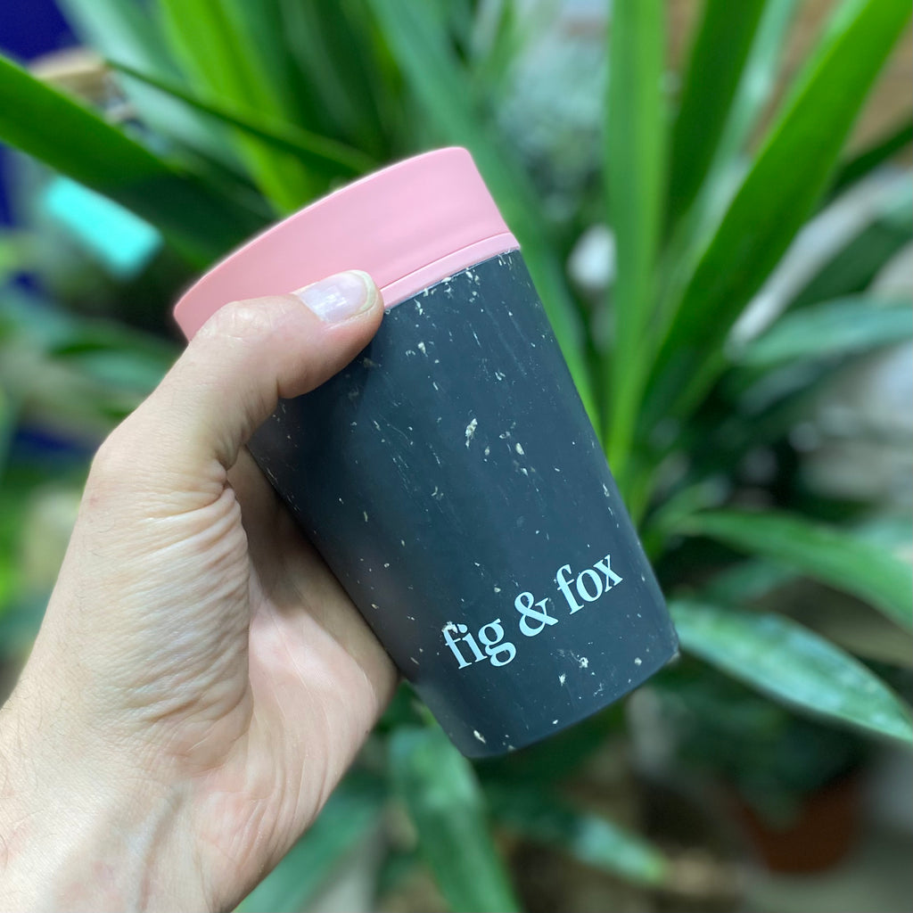8oz Black & Giggle Pink Cup – Fig & Fox
