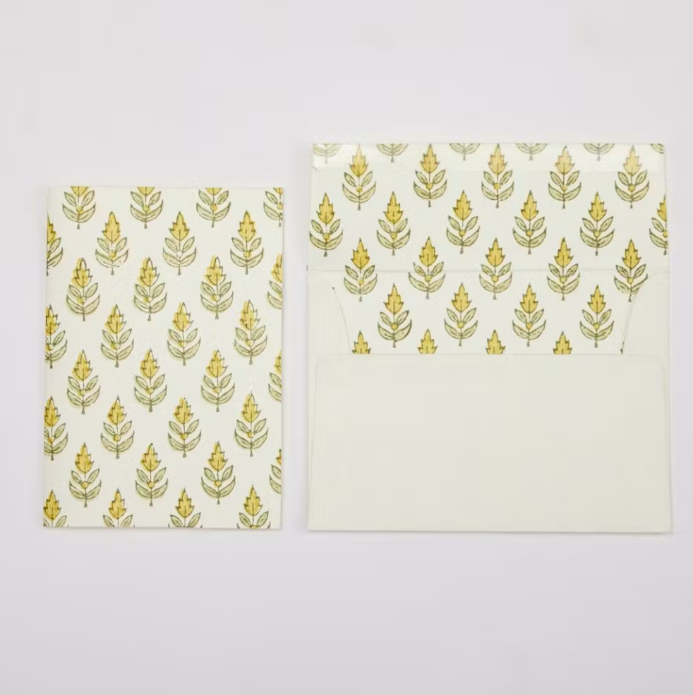 Buti Sunshine Hand Block Printed Greeting Card – Fig & Fox