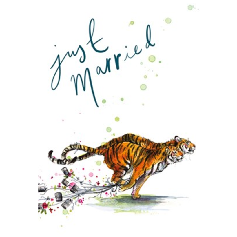 Just Married Tigers Card – Fig & Fox