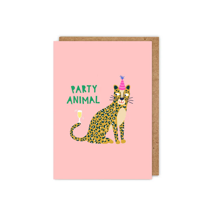 Party Animal Leopard Birthday Card – Fig & Fox