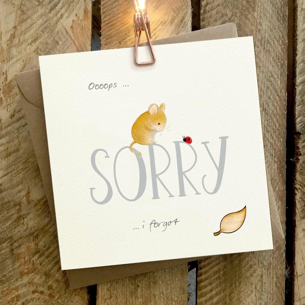Sorry I Forgot Mouse Card – Fig & Fox